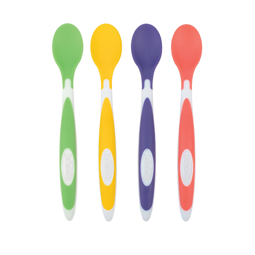 Pack 4 Cucharas punta blanda (4M+) – Crece Seguro